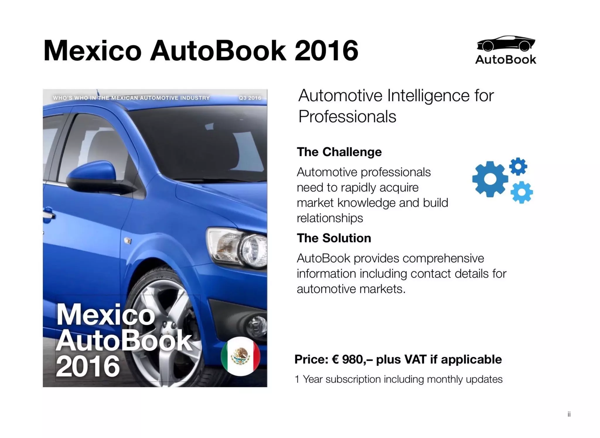 Mexico AutoBook Preview | PPT