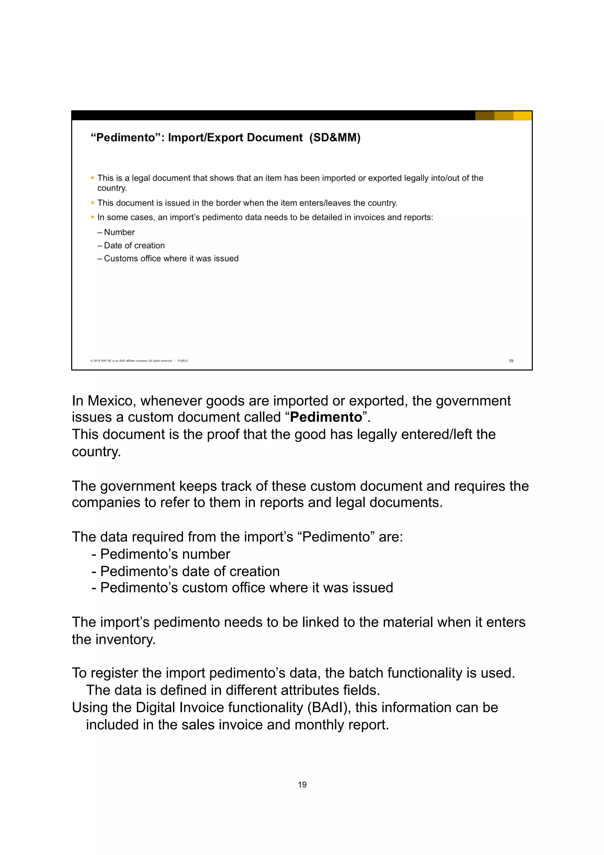 Mexico SAP country version s4hana | PDF