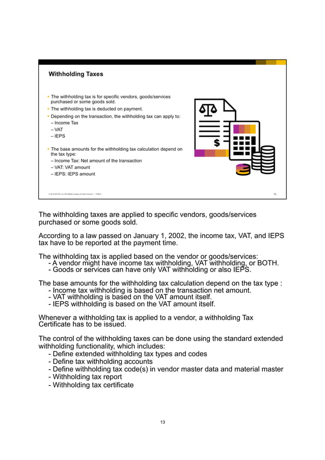 Mexico SAP country version s4hana | PDF | Business Accounting & Finance ...