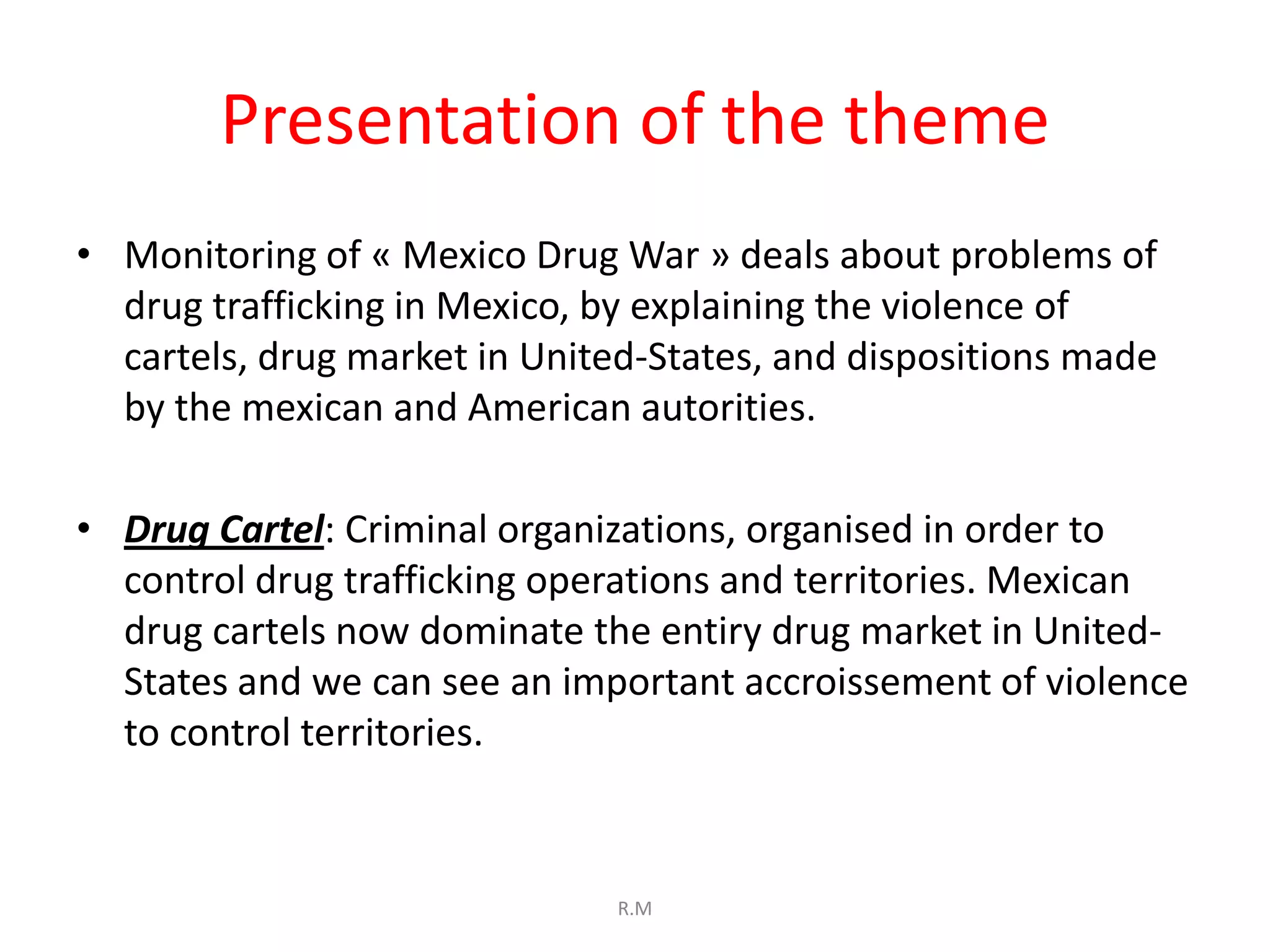 Mexico drug war | PPTX
