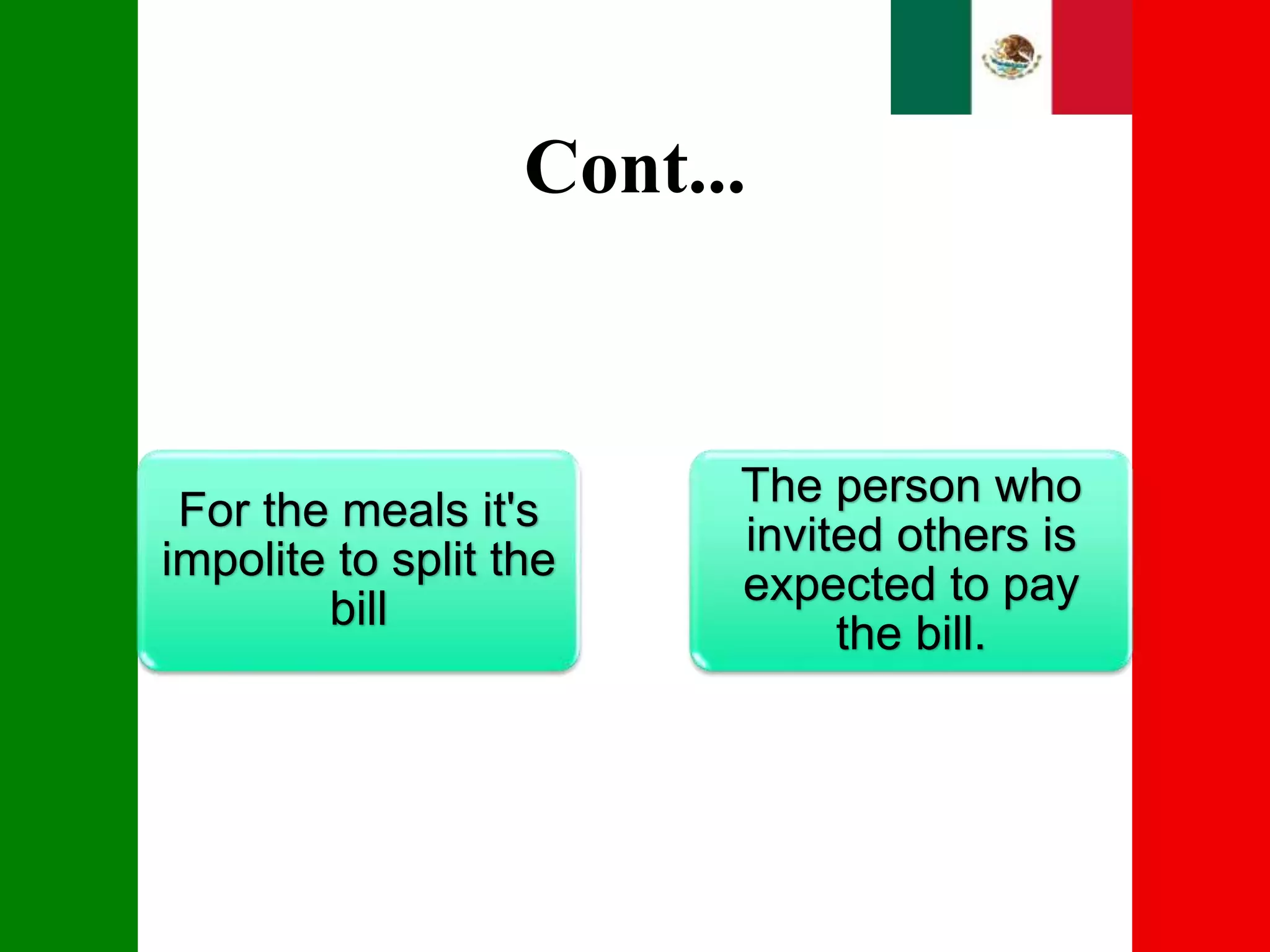 Mexico Etiquette | PPTX