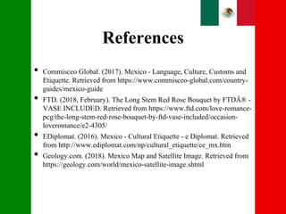 Mexico Etiquette | PPTX