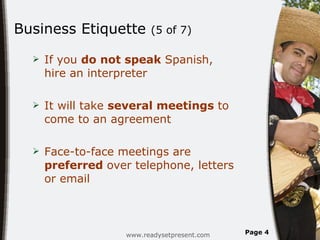 Mexico Country PowerPoint Presentation Content | PPT