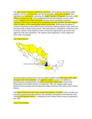 Mexico's Governmental Structure | DOC