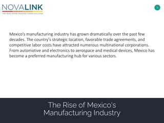Mexico's Manufacturing Industry- A Comparative Analysis | PDF