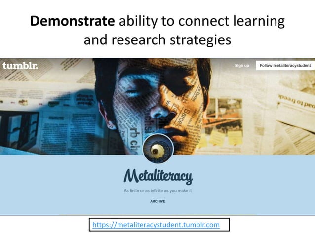 Metaliteracy: Reflective and Empowered Lifelong Learning | PPTX ...