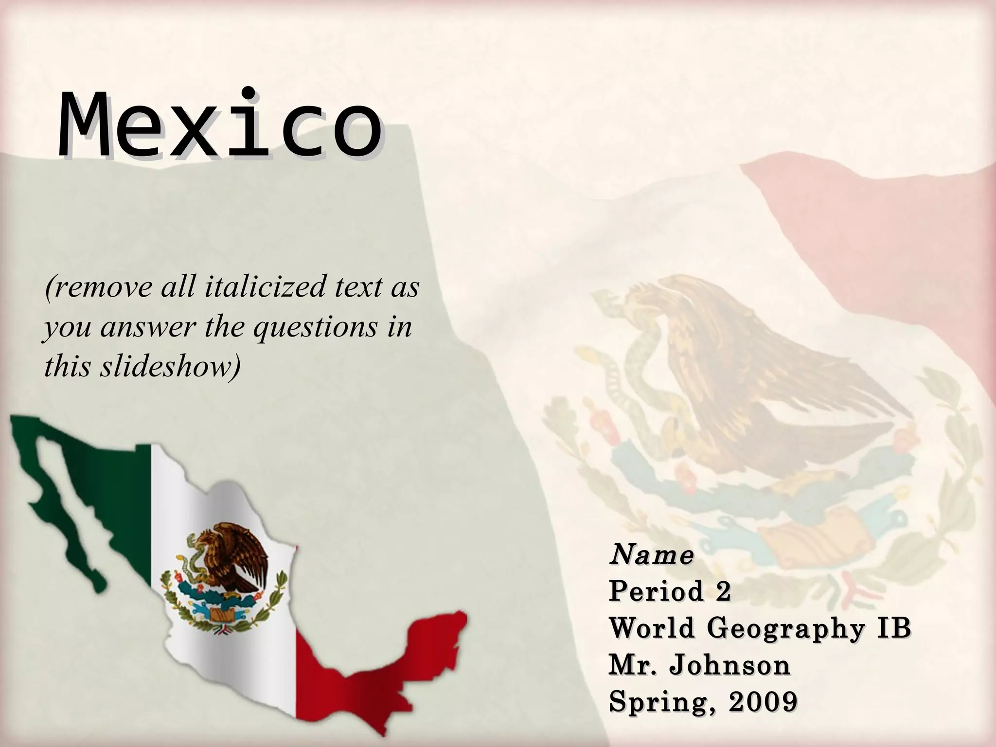 Mexico Template T 2 | PPT