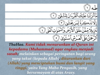 Meyakini al quran sbg kalamullah | PPTX