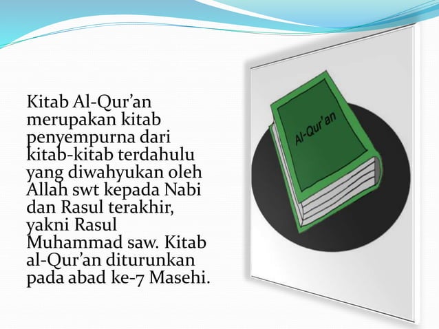 Meyakini kitab kitab allah swt, mencintai al-qur’an | PPTX