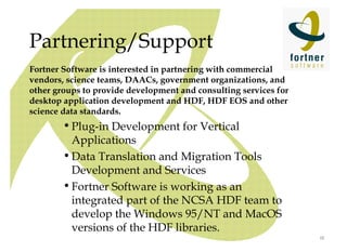 Desktop Support for HDF and HDF-EOS | PPT | Computer Software and ...