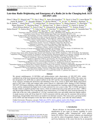 Late-time Radio Brightening and Emergence of a Radio Jet in the ...