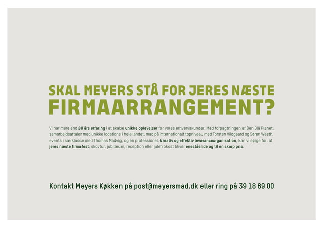 Sommermad fra Meyers – til din virksomhed | PPT