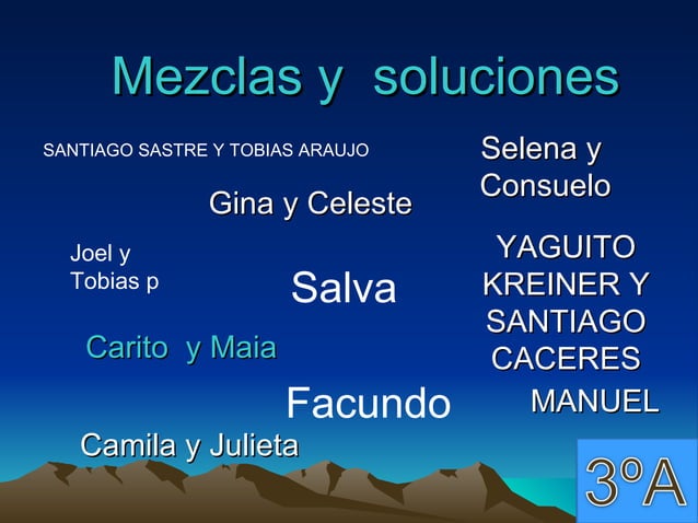 Mezclas y soluciones | PPT | Chemistry | Science
