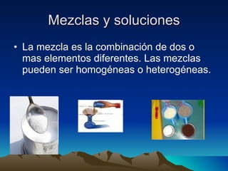 Mezclas y soluciones | PPT | Chemistry | Science