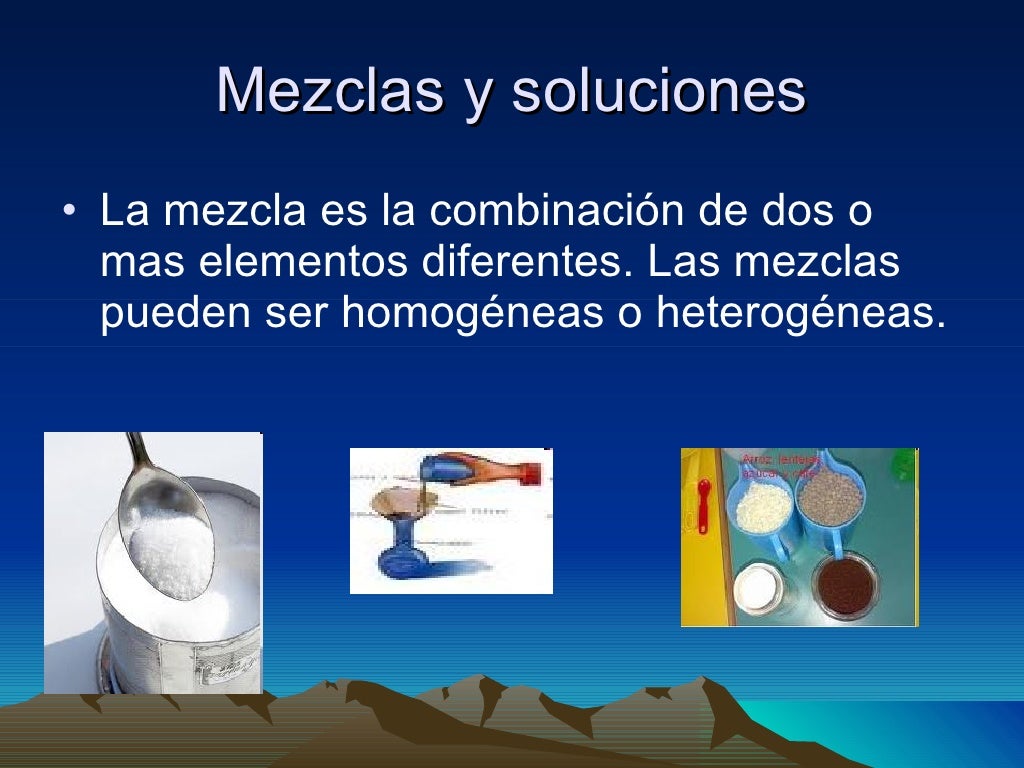 Mezclas y soluciones