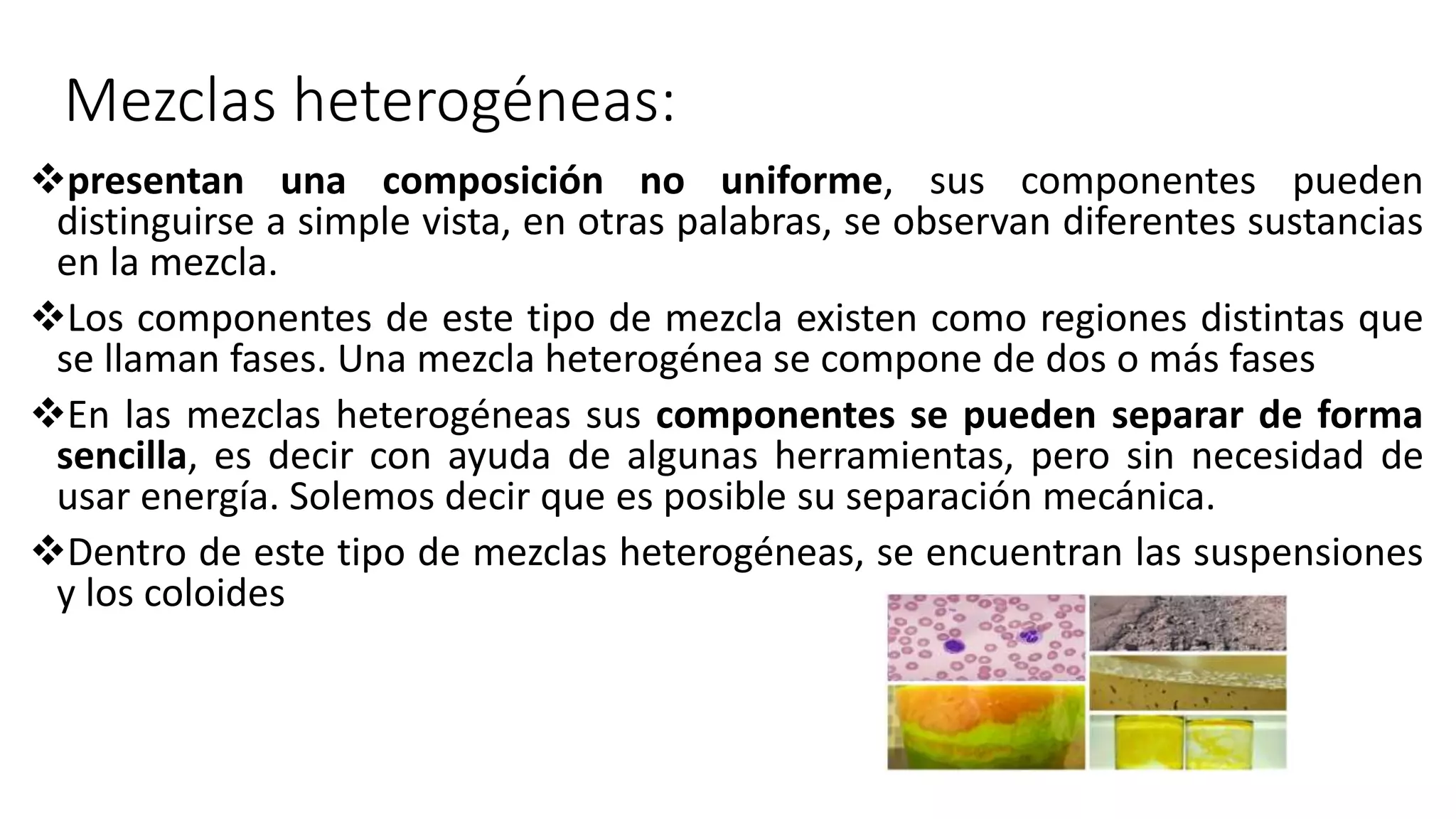 Mezclas y Soluciones, Metodos de separación de mezclas.pptx