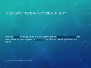 Mezirow's Perspective Transformation | PDF