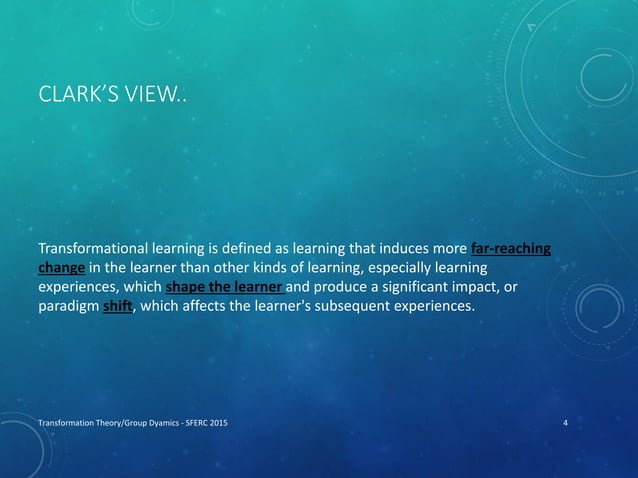 Mezirow's Perspective Transformation | PDF