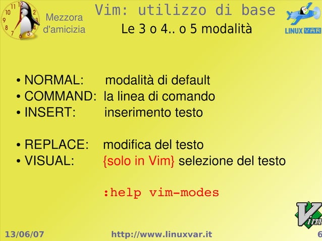 Mezzora Vim base | PDF