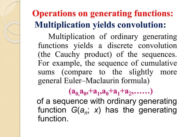 Generating functions | PPTX