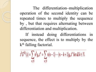 Generating functions | PPT