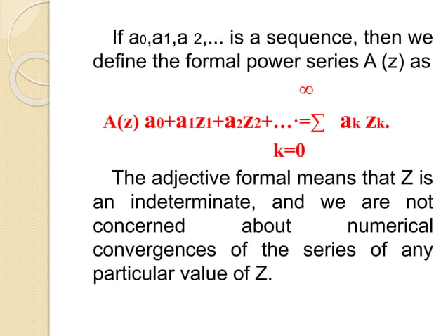 Generating functions | PPTX
