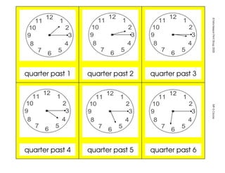 Mf 5 clocks - 3 part cards | PDF