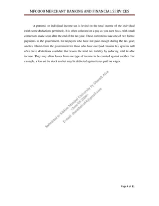 SMU ASSIGNMENTS- MBA-IV-Finance | PDF | Business Banking & Finance | Business