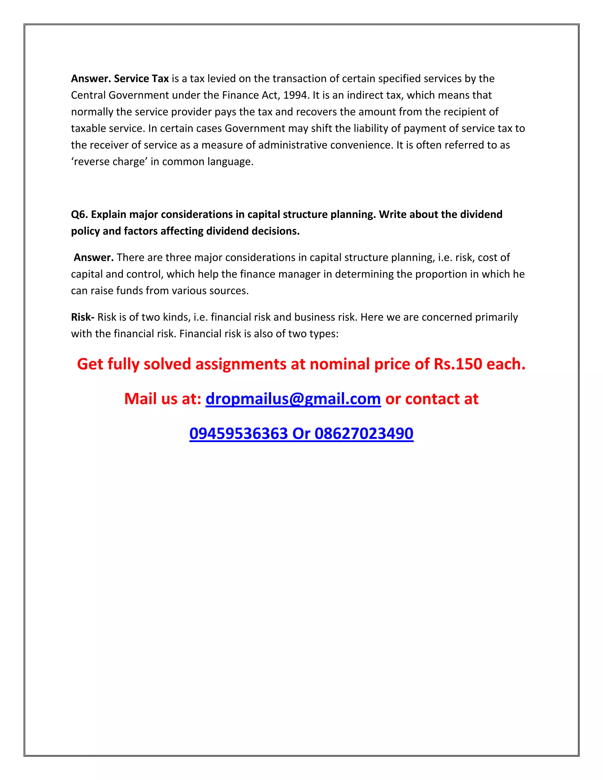 Mf0012–taxation management | PDF