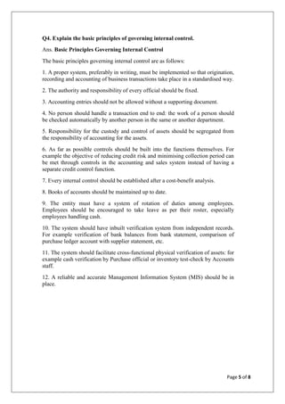 Mf0013 – internal audit and control | PDF