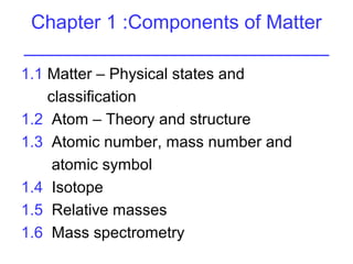 Components of Matter | PPT
