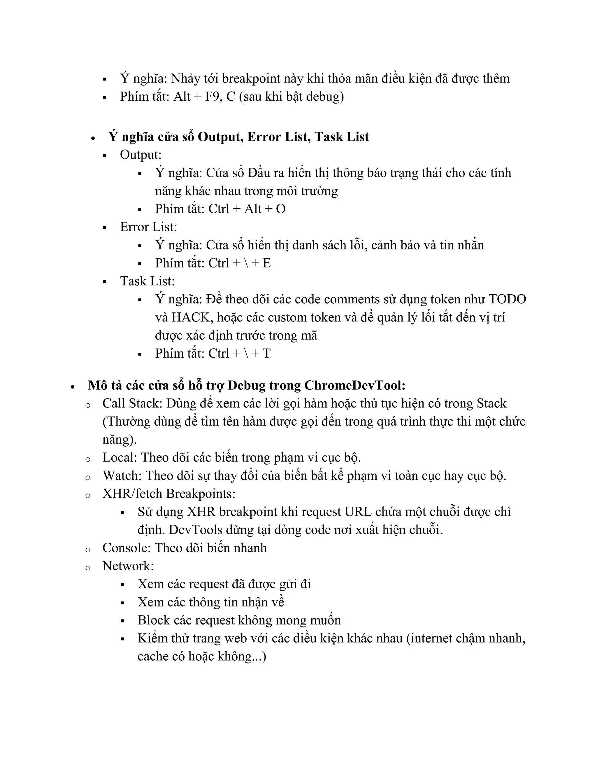 Kỹ năng debug c# | DOCX