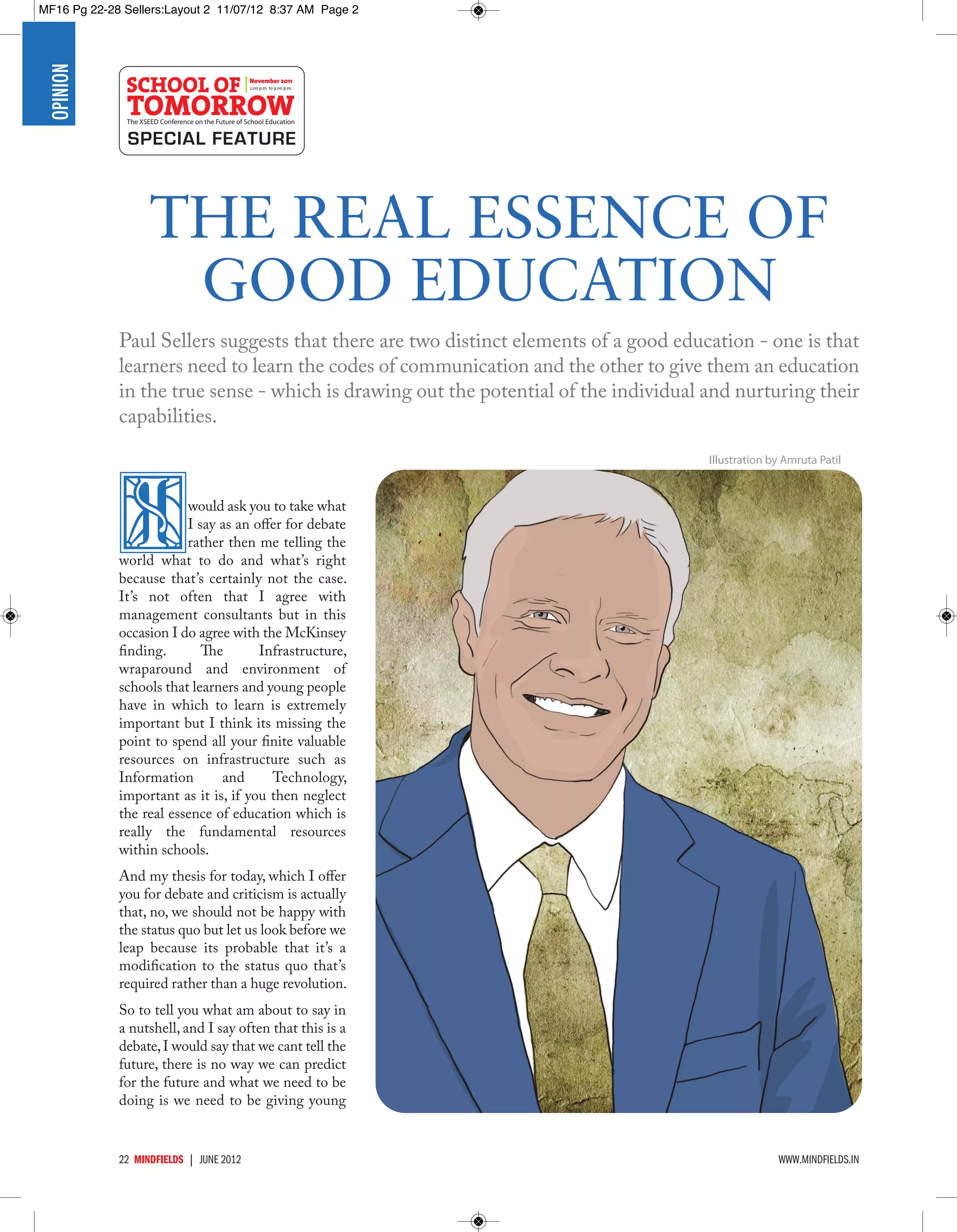 THE REAL ESSENCE OF GOOD EDUCATION | PDF