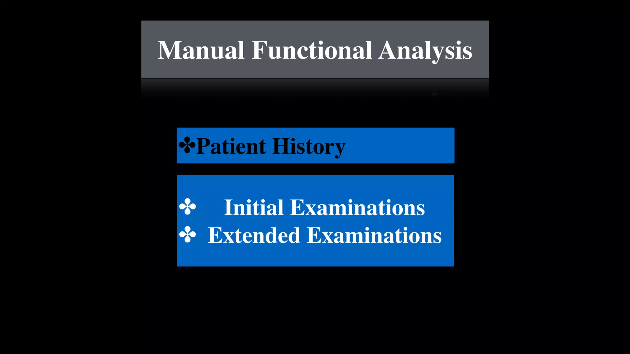 Manual Functional Analysis | PPT