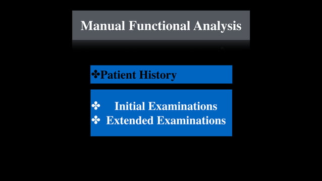 Manual Functional Analysis | PPT