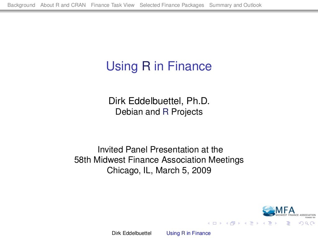 Using R In Finance using-r-in-finance