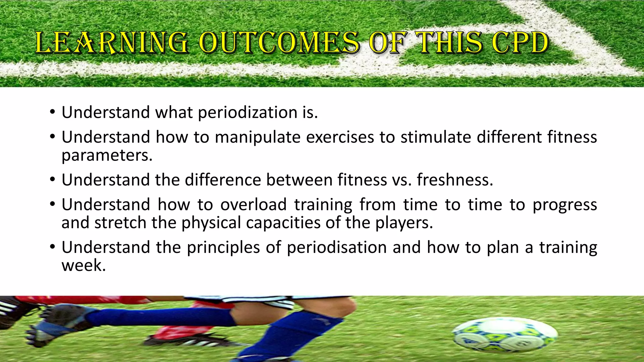 Youth Football (soccer) Periodisation | PDF