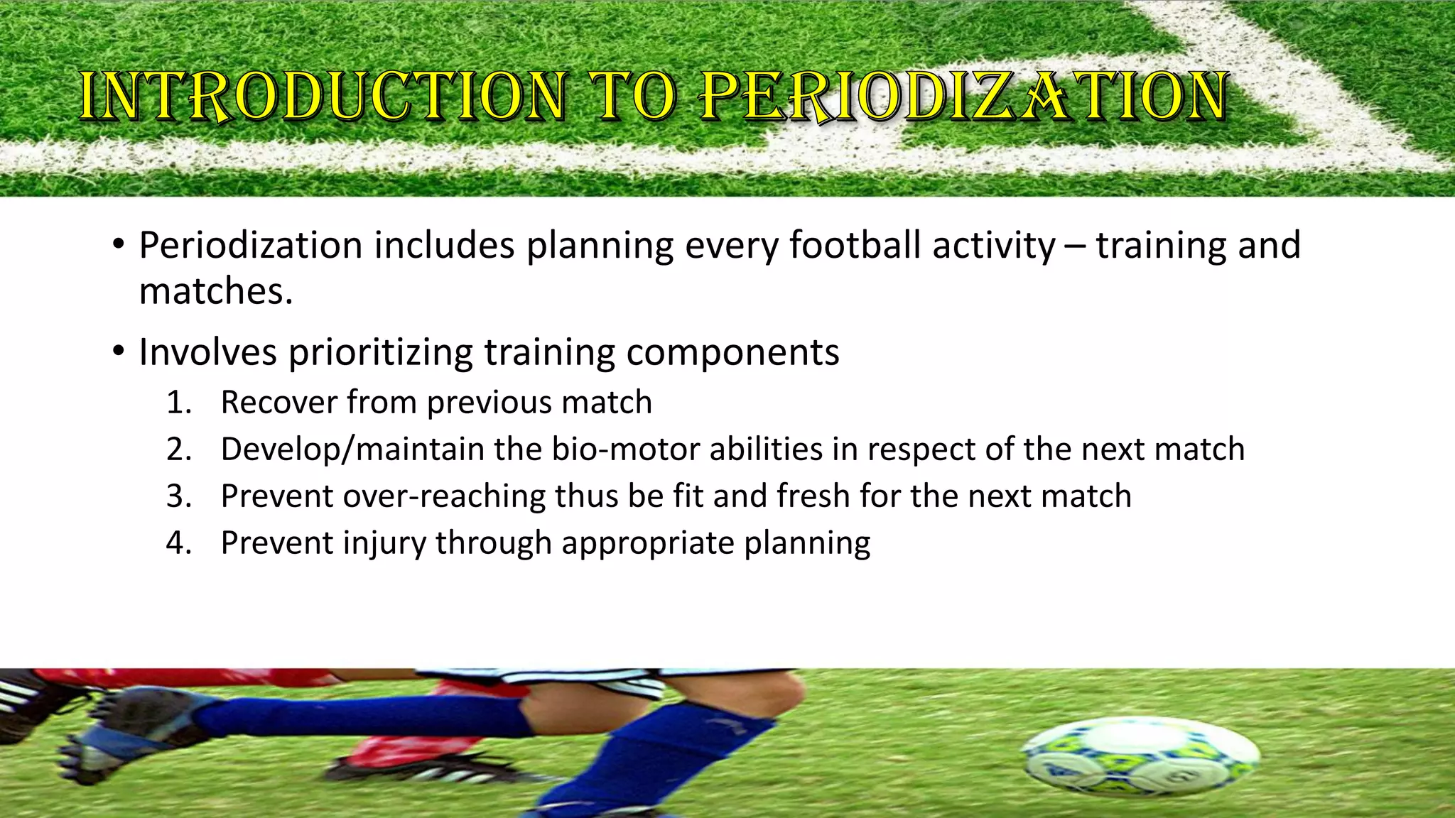 Youth Football (soccer) Periodisation | PDF