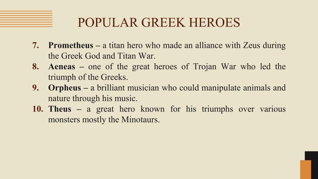 Greek and Filipino Mythology | PPTX | Hinduism | Religion & Spirituality