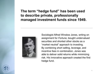 MFA Hedge Funds 101 | PDF