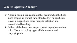 Aplastic Anemia | PPTX | Blood Disorders | Diseases and Conditions