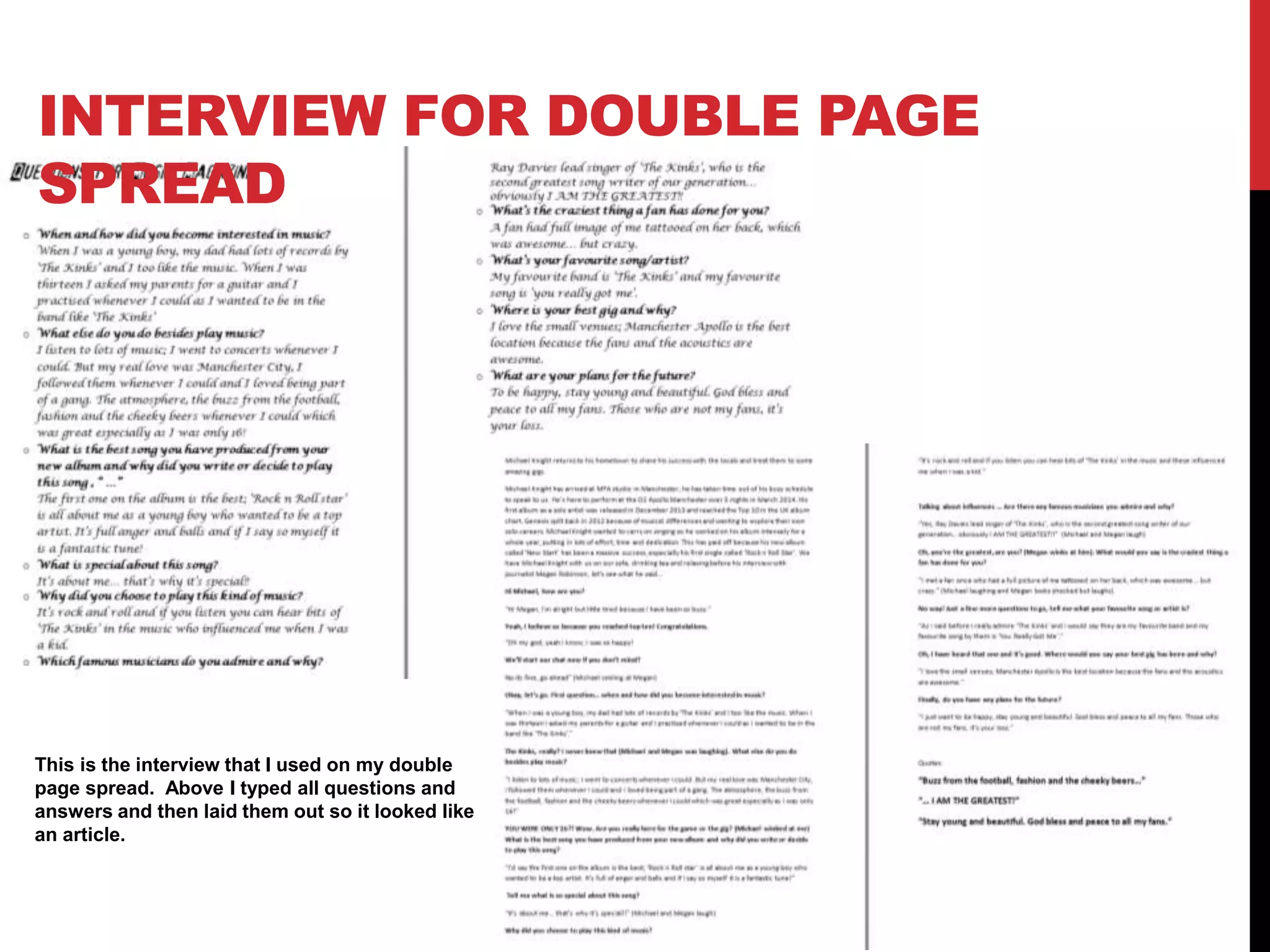 MFA Magazine Double Page Spread | PPTX