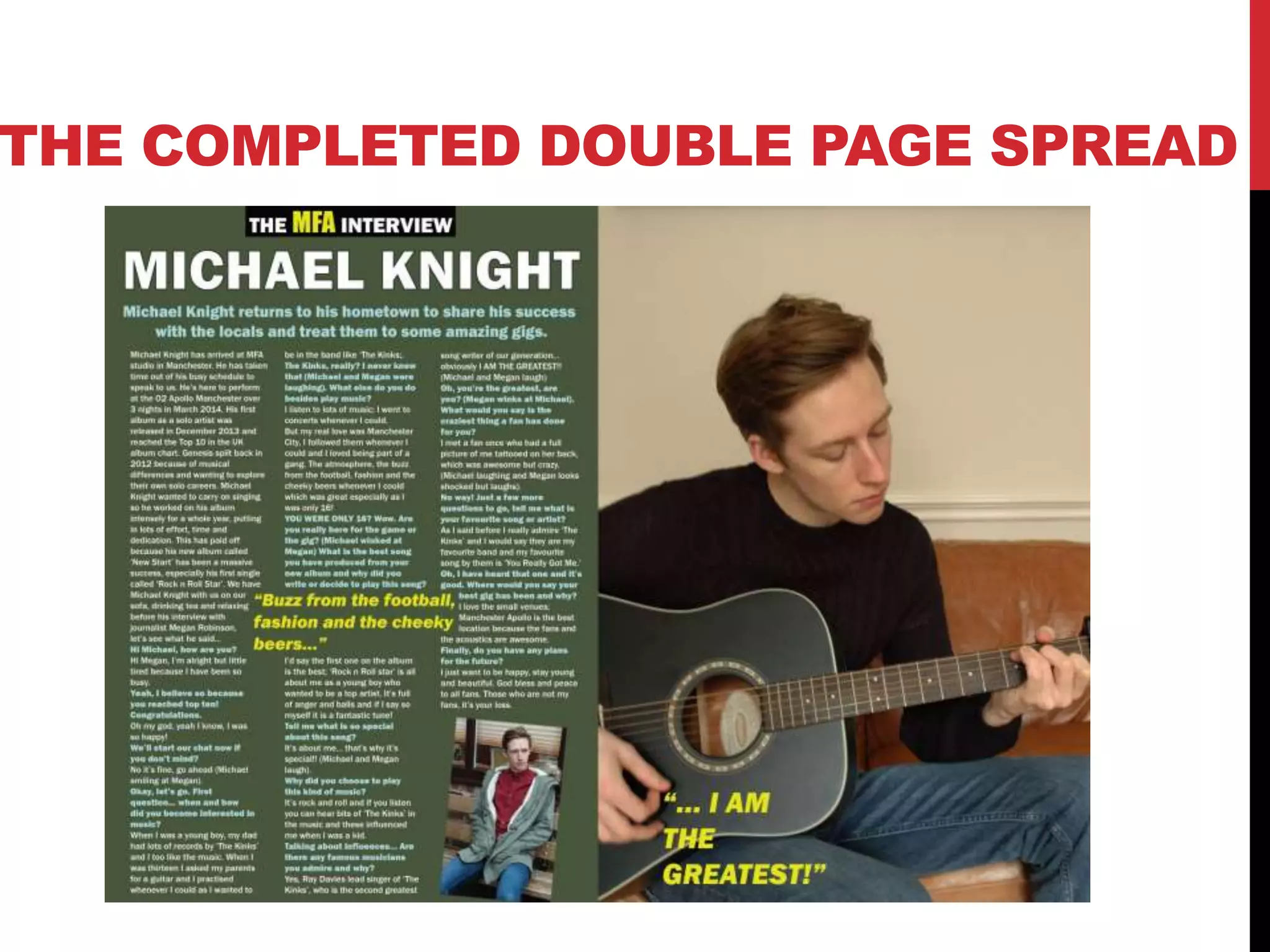 MFA Magazine Double Page Spread | PPTX