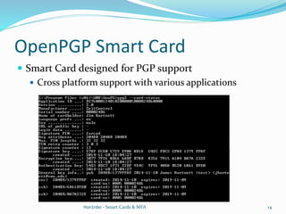 Intro to Smart Cards & Multi-Factor Authentication | PPTX