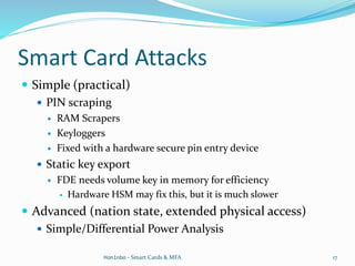 Intro to Smart Cards & Multi-Factor Authentication | PPTX