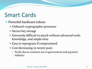 Intro to Smart Cards & Multi-Factor Authentication | PPTX