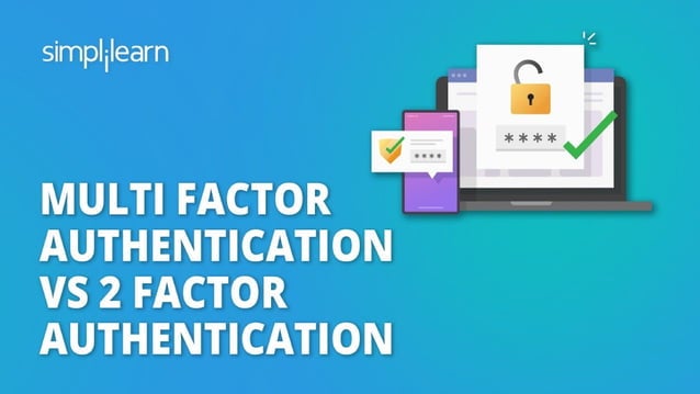 Multi Factor Authentication Vs 2 Factor Authentication | What Is MFA And 2FA? | Simplilearn | PPTX