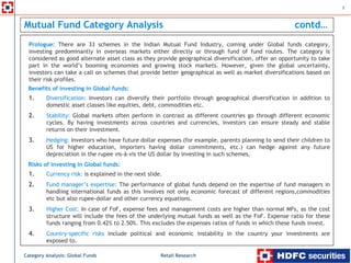 Mutual Fund Category Analysis - Global Funds | PDF