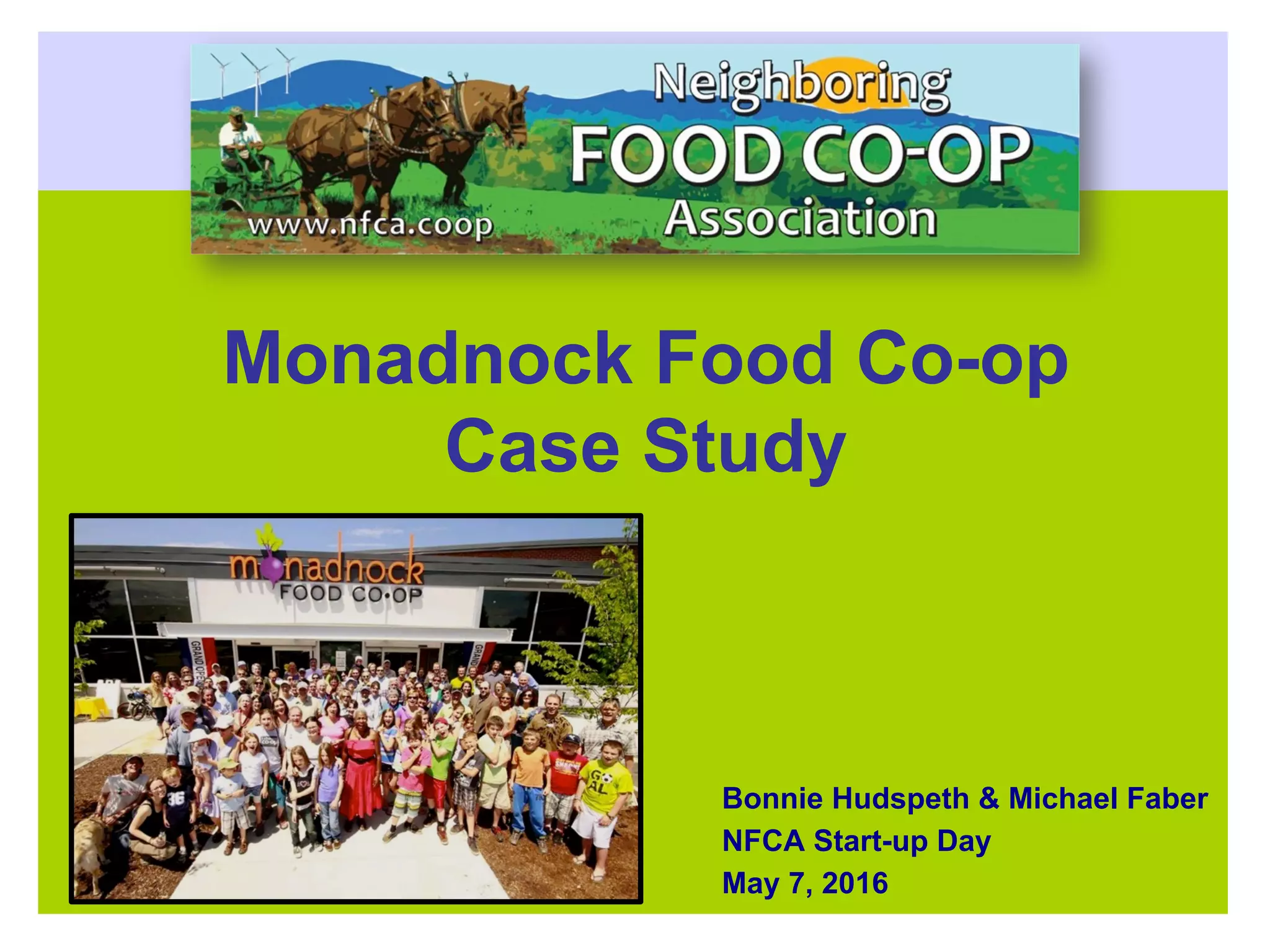 Case Study: Monadnock Food Co-op | PPT