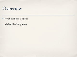 Michael Fullan Change | KEY